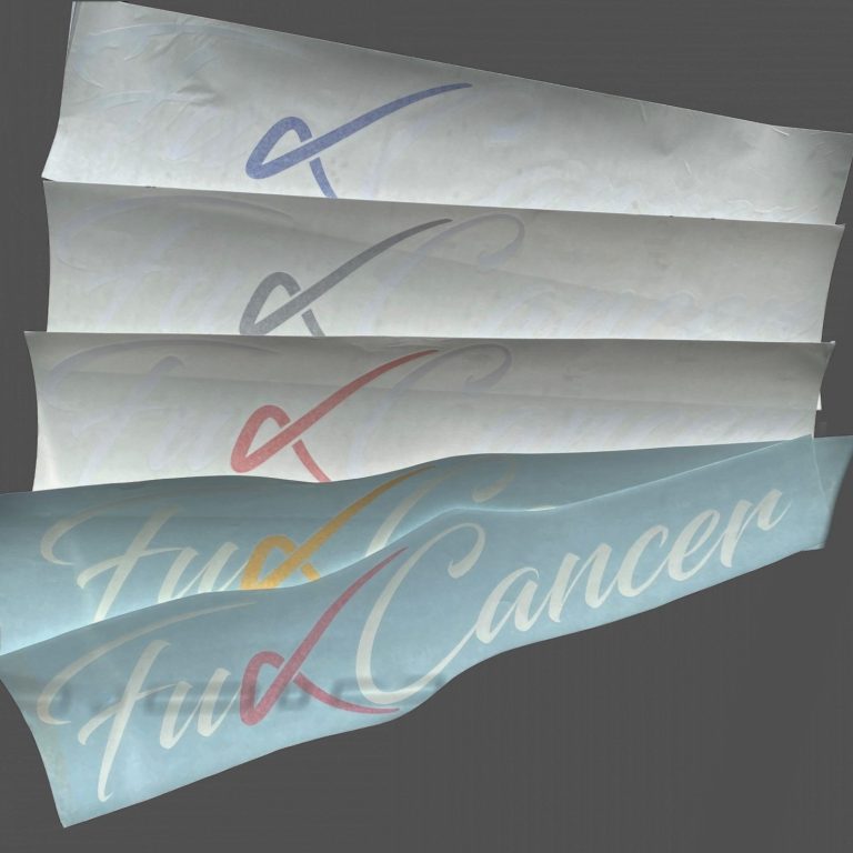 F#CK CANCER WINDSCREEN STICKER - Mike's Shock Shop