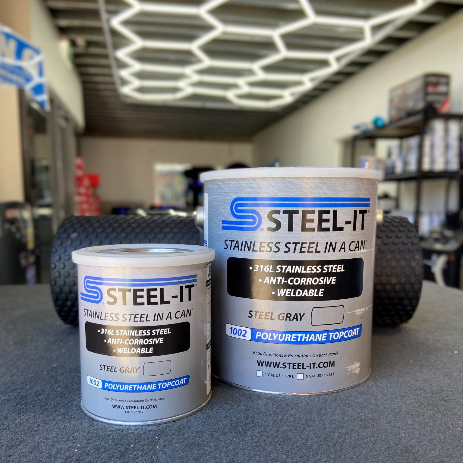 STEEL-IT Polyurethane Paint Tin 1 Quart - Mike's Shock Shop