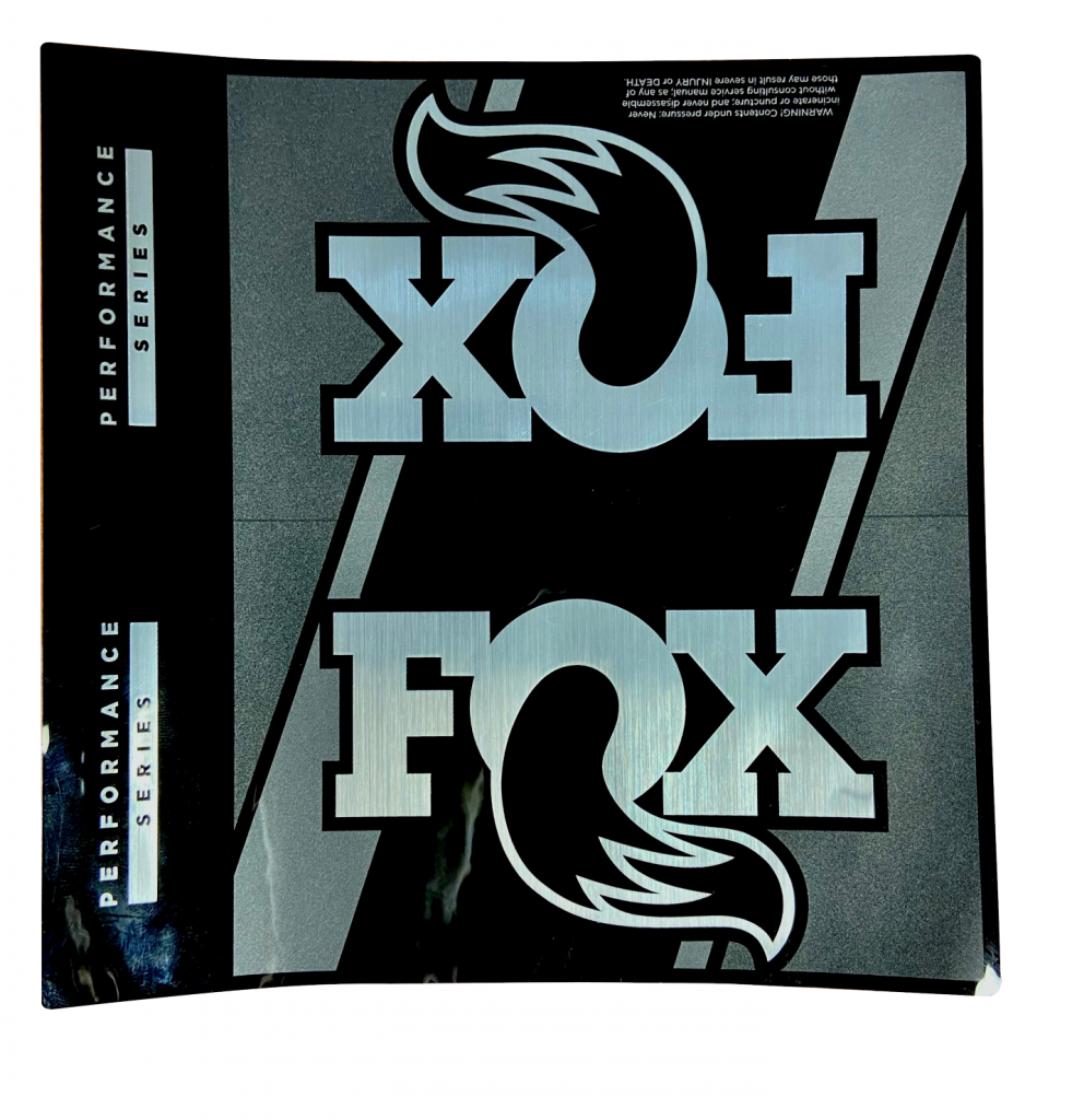2.0" Performance Series Shock Body Sticker - FOX - Mike's Shock Shop
